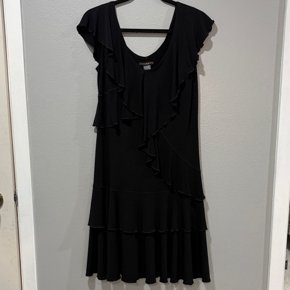 EVO VORRO | Dresses | Chic Black Ruffle Mini Dress | Poshmark